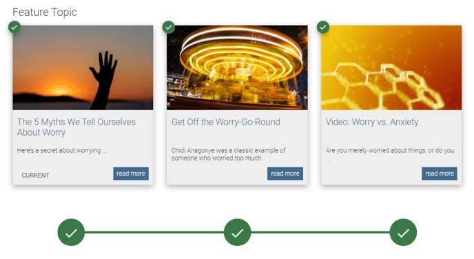 How do I know when I've completed a lesson?